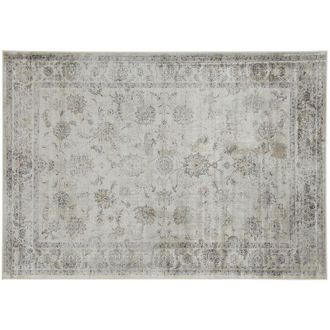 Miliboo Vintage-Teppich aus Viskose mit grauem Muster 160x230 cm RYAD