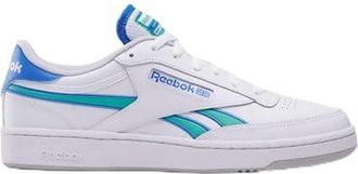Reebok Club C Revenge Mixte Sneaker, White Kineticblue Unlshedgreen, 38.5 EU