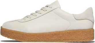 FitFlop Femme Rally T-Toe Leather/Suede Crepe Sneakers Basket, Paris Beige, 39 EU