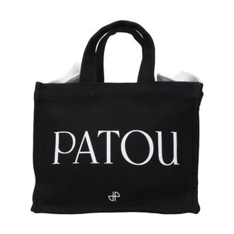 Patou Logo Canvas Tote Bag - - Bags - Damen - Schwarzk - ONE SIZE