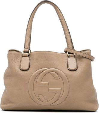 Gucci Hobo Bags - Medium Leather Soho Working Tote - Gr. unisize - in Braun - f&uuml;r Damen
