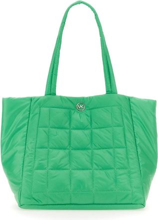 Michael Michael Kors Womens Lilah Shoulder Bag Green Recycled Polyester