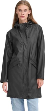 Ichi Ichi, Femme, Vestes, Noir, Taille: 44 FR Tazi Raincoat
