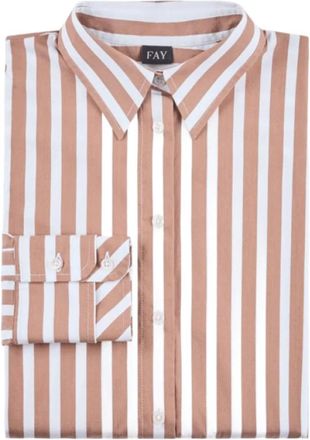 Fay Femme, Chemises, Multicolore, Taille: 44 FR Ncwa150568Sx Bh8003 Chemise &agrave; rayures