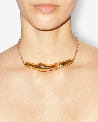 Isabel Marant Ras Du Cou Hiroki - Femme - Dor&eacute; - - Isabel Marant