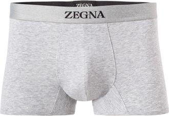 Ermenegildo Zegna Herren Trunk grau Baumwolle & Mix unifarben