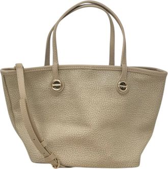 Borbonese Femme, Sacs, Beige, Taille: ONE Size Borsa Shopping Small