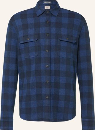 Faherty Faherty Flanellhemd Comfort Fit blau