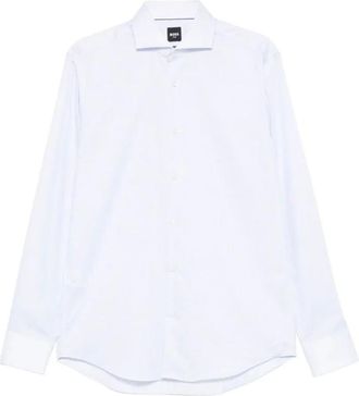HUGO BOSS Homme, Chemises, Bleu, Taille: XL Cotton Shirt