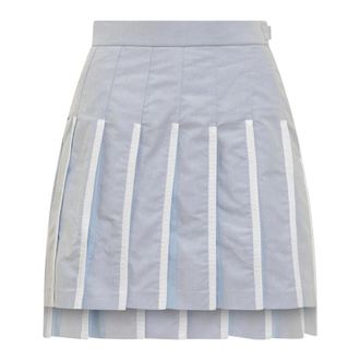 Thom Browne Klassischer Faltenrock - - Skirts - Damen - Blau - XS