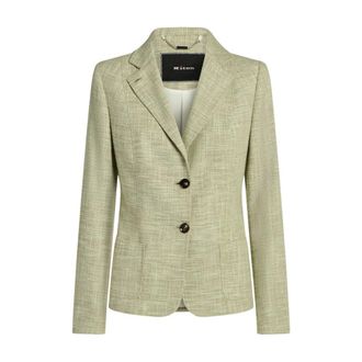 Kiton Taillierter Blazer aus feinen Garnen - - Jackets - Damen - Gr&uuml;n - S