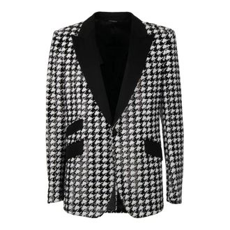 Dolce & Gabbana Homme, Vestes, Noir, Taille: M Peak Lapel Jacket