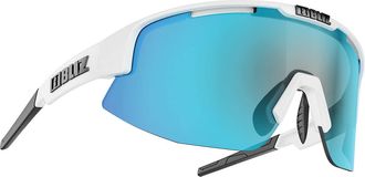 Bliz Damen, Herren Sonnenbrille Matrix Small matt White-Smoke with Blue Multi Einheitsgröße