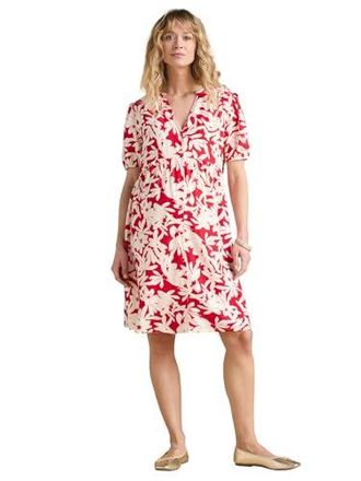 Envie de Fraise Robe Courte de Grossesse Motifs Fleurs Rouge 38
