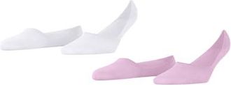 Burlington Everyday Multipack W In coton unies lot de 2 paires, Chaussettes invisibles Femme, Rose Sporty 8393, 35-36