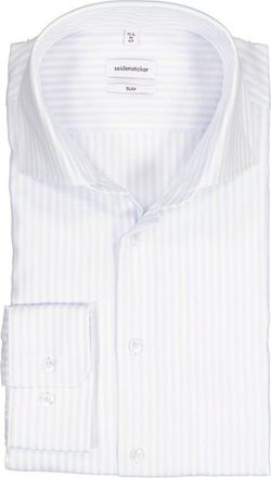 Seidensticker Seidensticker Herren Hemd blau Baumwolle gestreift
