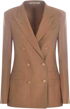 Tagliatore Lederjacke - Camel