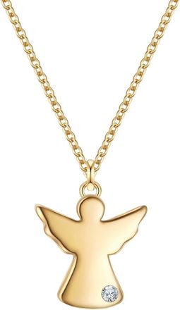 Glanzst&uuml;cke M&uuml;nchen Halskette - Sterling Silber Halskette Lab Grown Diamond Engel - Gr. unisize - in Gold - f&uuml;r Damen