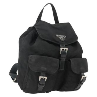 Prada Pre-owned Vintage Nylon Rucksack - - Pre-owned - Damen - Schwarzk - ONE SIZE