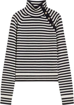 Max Mara Femme, Pulls, Bleu, Taille: 38 FR Pull col polo en cachemire point de jersey