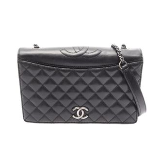 Chanel Pre-owned Matelasse Lammleder Schultertasche - - Pre-owned - Damen - Schwarzk - ONE SIZE