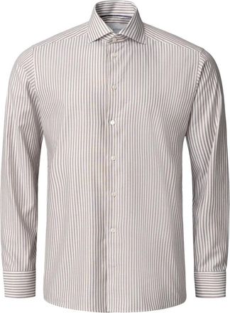 Eton Homme, Chemises, Brun, Taille: 4XL Chemise Oxford Signature Ray&eacute;e Coupe Slim