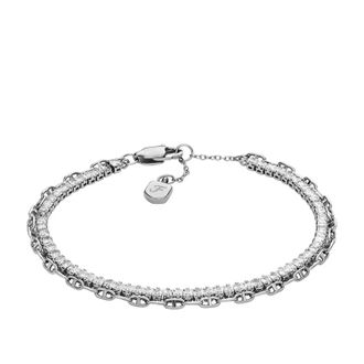 Fossil Armband - Heritage D-Link Armband - Gr. ONE SIZE - in Silber - f&uuml;r Damen