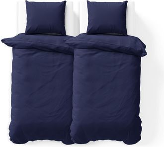 Jacobson Bettw&auml;sche 135x200 Set - 100% Baumwolle - 2 Bettbez&uuml;ge 135x200 cm + 2 Kissenbez&uuml;ge 80x80 cm, Perkal Bettw&auml;sche 4-teilig mit Rei&szlig;verschluss (135x200cm,