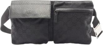 Gucci unisex, Pre-owned, Noir, Taille: ONE Size Sac banane GG Canvas Pre-owned