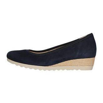 Gabor Damen Slip-On Keilschuhe - - Shoes - Damen - Blau - 38 EU