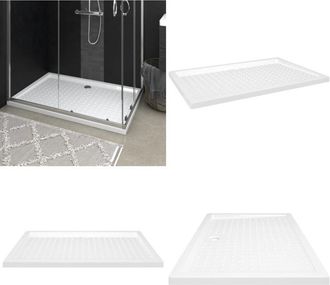 vidaXL Duschwanne Anti-Rutsch Wei&szlig; 80x120x4 cm abs - Duschwanne - Duschwannen - Home & Living - Wei&szlig;