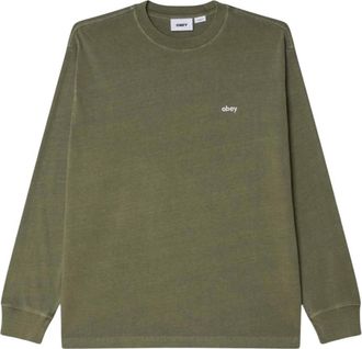 Obey Herren, Oberteile, Gr&uuml;n, LGr&ouml;&szlig;e