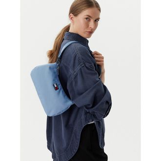 Tommy Jeans Handtasche Tommy Jeans Tjw Ess Daily Shoulder Bag AW0AW18768 Hellblau
