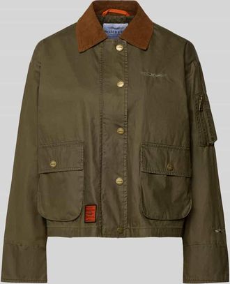 Original Bombers Jacke aus Baumwolle mit Pattentaschen