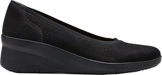 Clarks Chaussures Suttyn Kaylie pour femme, Noir/nubuck, 36.5 EU