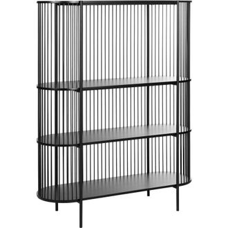 Beliani Regal mit 3 Ebenen BIRSON 151 cm Schwarz