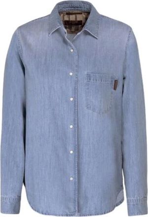 Moorer Femme, Blouses et Chemises, Bleu, Taille: 36 FR Alize LGD Shirt