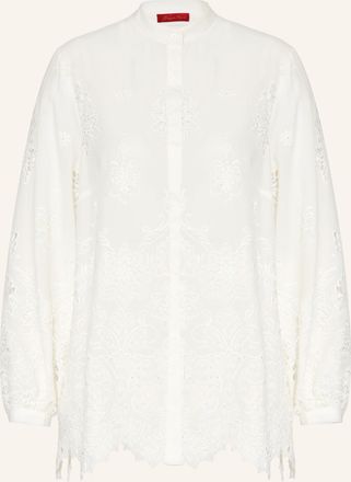 Elena Miro Elena Miro Bluse Aus Lochspitze weiss