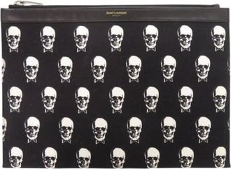 Saint Laurent Sac pochette Pre-owned - Homme - Pre-owned - Noir - Taille: ONE Size