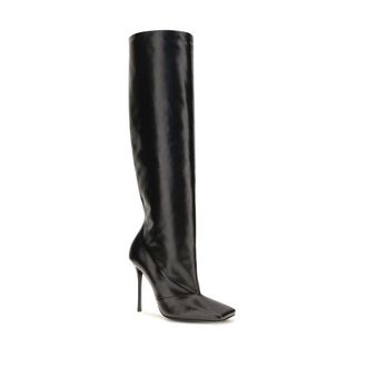 Dolce & Gabbana Calf Leather High-Heel Boot - Black