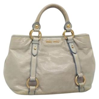Miu Miu Pre-owned Leder Handtaschen - - Pre-owned - Damen - Blau - ONE SIZE