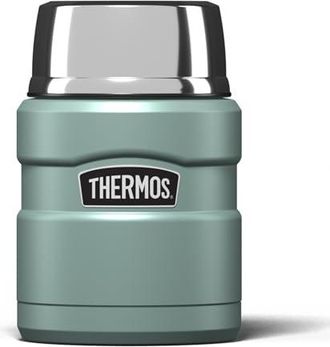 Thermos Thermos Stainless King Flasque Alimentaire de 470 ML - Élégante Gourde Multifonction pour la préparation Quotidienne des Aliments - Acier Inoxydable D