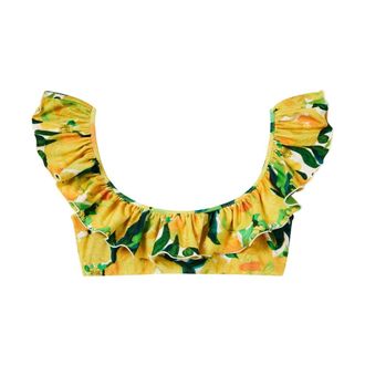 La DoubleJ Ruffle Bikini Top - - Swimwear - Damen - Gelb - XL