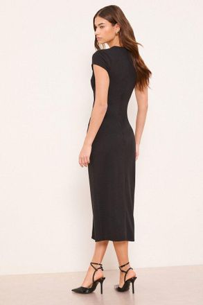 Lipsy Midikleid Lipsy Durchgekn&ouml;pftes Midi-Bodyconkleid (1-tlg)