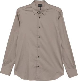 Emporio Armani Homme, Chemises, Gris, Taille: XL Formal Shirt