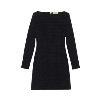 Gucci Glitzerndes Tweed-Kleid - - Dresses - Damen - Schwarzk - S