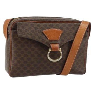 Celine Sac bandouli&egrave;re en plastique Pre-owned - Femme - Pre-owned - Brun - Taille: ONE Size