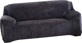 Cabilock Dicker Elastischer Sofabezug aus Polyester Spandex rutschfeste Schonbezug slipcover Sitzer Couch Pflegeleicht Sch&uuml;tzend Grauer Stretch sofa&uuml;berzug