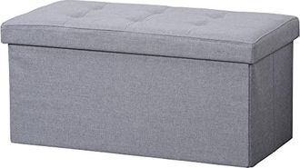 KESPER |Sitzbank, Material: Polyester, Maße: B 76 x T 38 x H 38 cm, Farbe: Grau | 15952