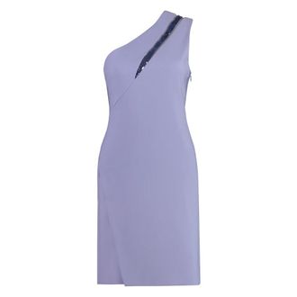 Genny Pailletten One-Shoulder-Kleid mit Frontschlitz - - Dresses - Damen - Lila - M